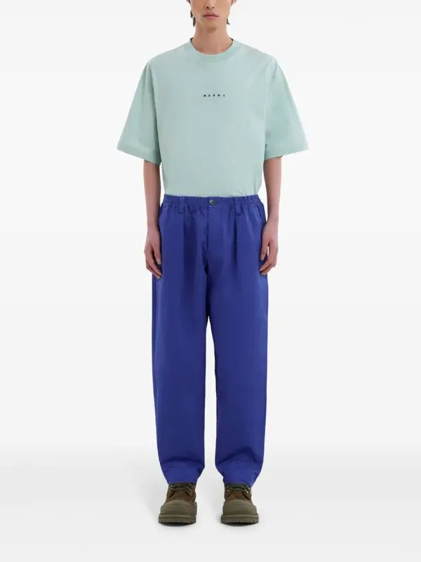Marni Tapered Organic-cotton Trousers