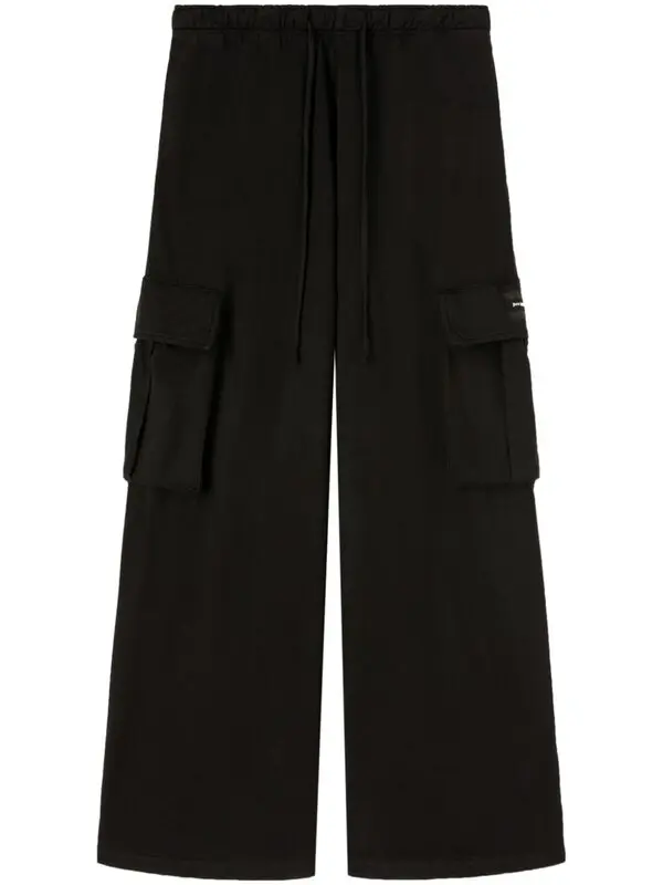Palm Angels Wide-leg Jersey Cargo Pants