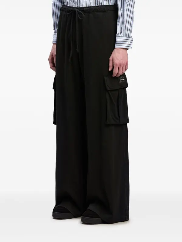 Palm Angels Wide-leg Jersey Cargo Pants