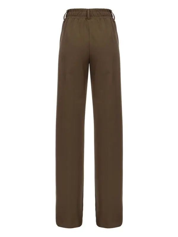 Pinko Semaforo Straight-leg Trousers - Brown
