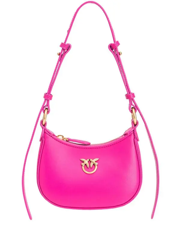 Pinko Love Birds Leather Bag - Pink