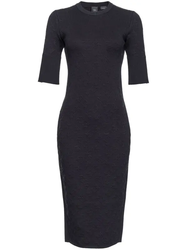 Pinko Logo-embossed Knitted Dress