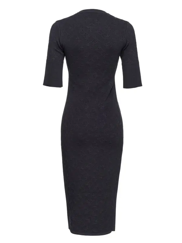 Pinko Logo-embossed Knitted Dress