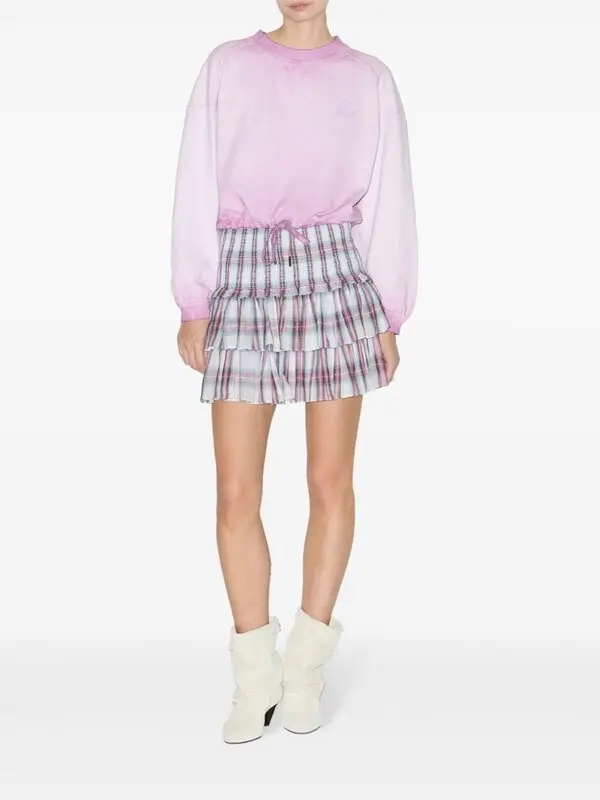 MARANT ETOILE Naomi Tiered Mini Skirt - Pink