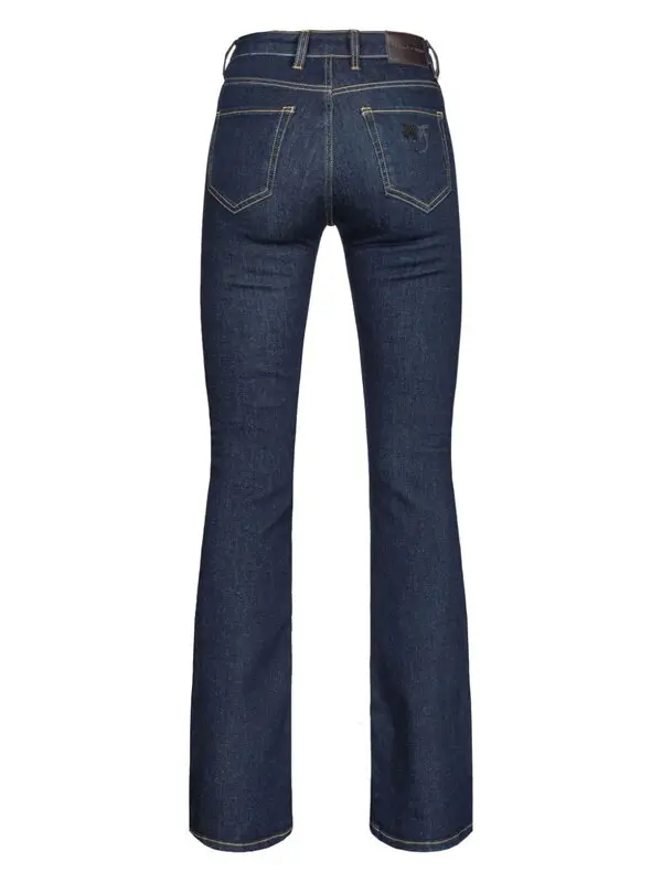 Pinko Flora Cotton-blend Wide Leg Jeans