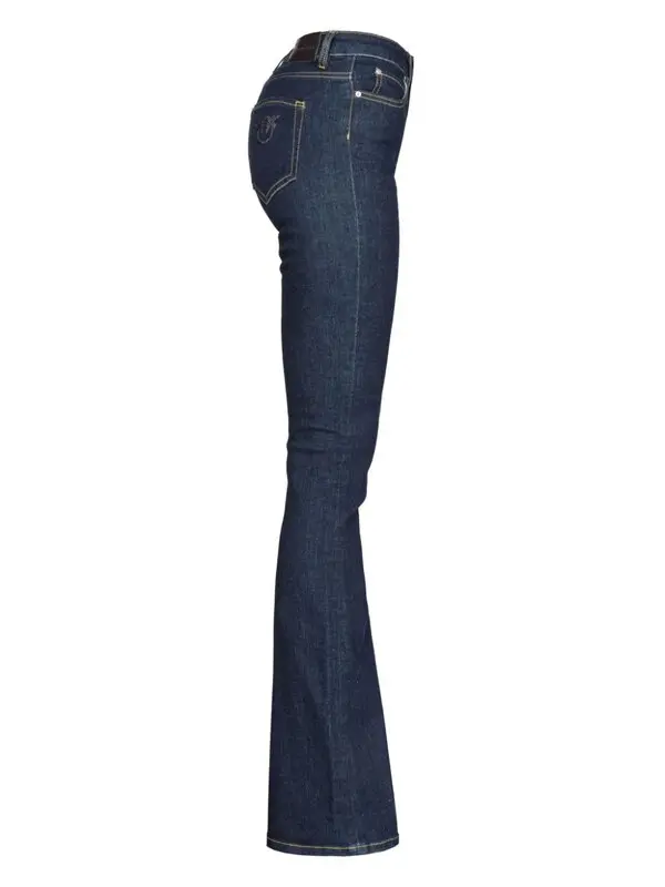 Pinko Flora Cotton-blend Wide Leg Jeans