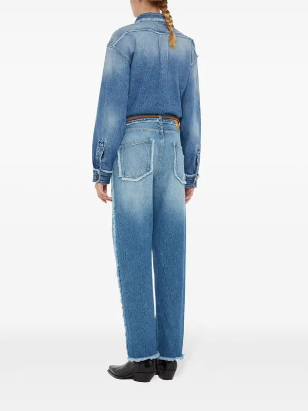 Alanui Fringed Straight Leg Jeans