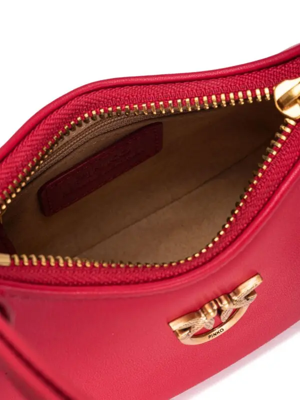 Pinko Mini Half Moon Shoulder Bag - Red