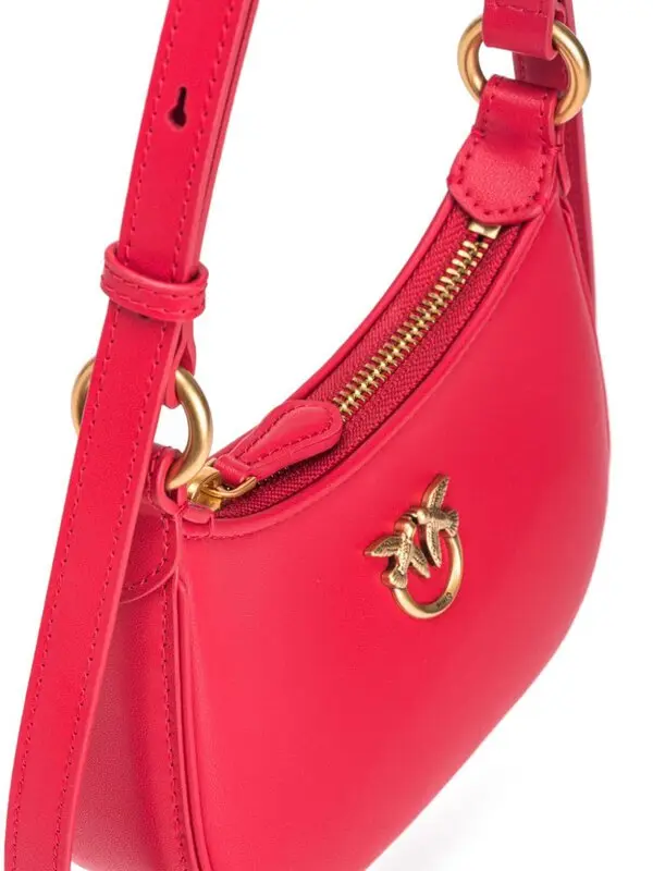 Pinko Mini Half Moon Shoulder Bag - Red