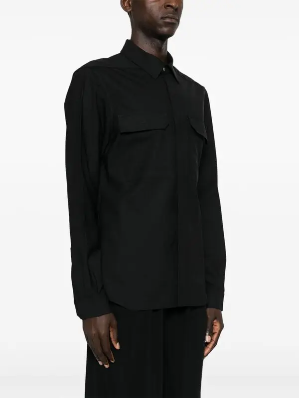 Rick Owens Concealed Press-stud Shirt