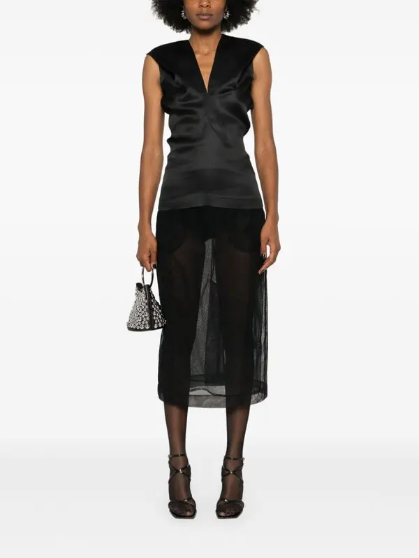 Khaite Ami Silk Blouse - Black