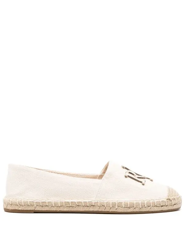 Ralph Lauren Cameryn Logo Espadrilles - Neutrals