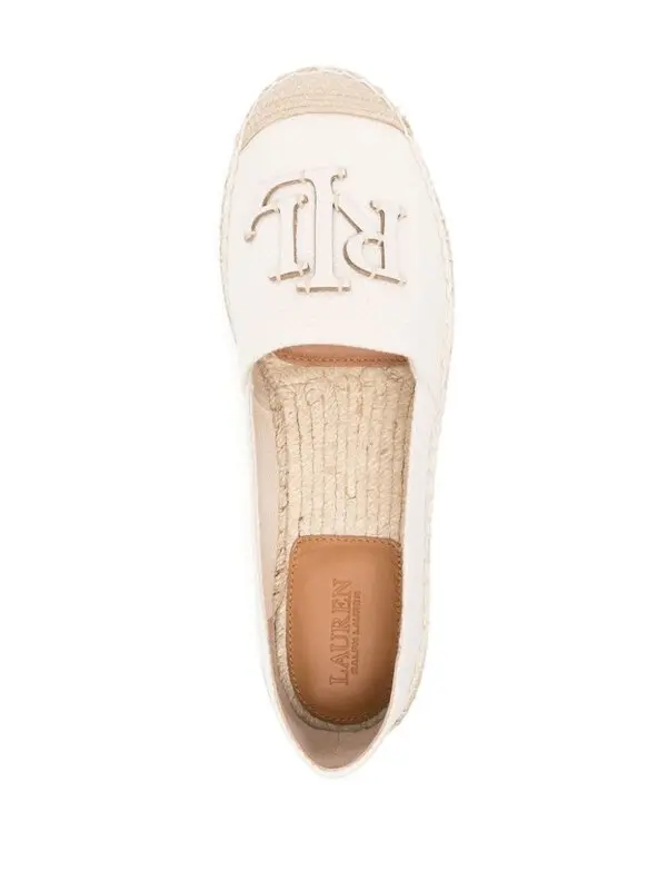 Ralph Lauren Cameryn Logo Espadrilles - Neutrals