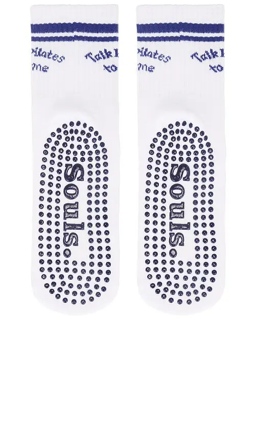 SOULS. Talk Pilates To Me Grip Socks