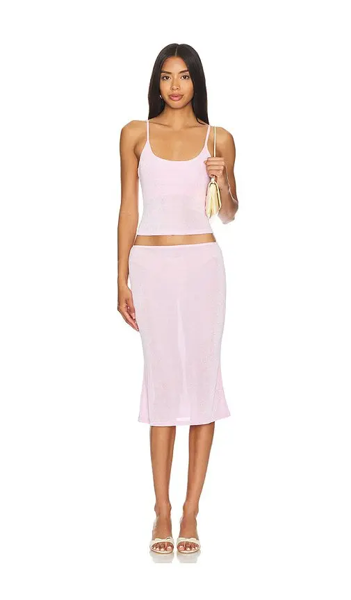 GUIZIO Selene Midi Skirt