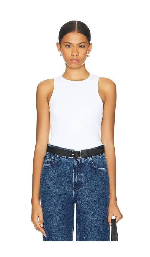 525 America Open Back Tank - Bleach White