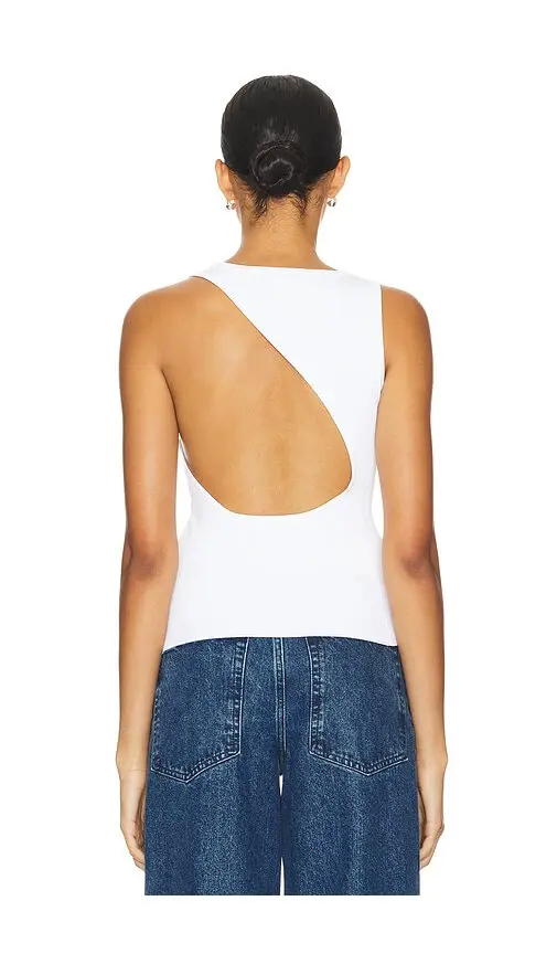 525 America Open Back Tank - Bleach White