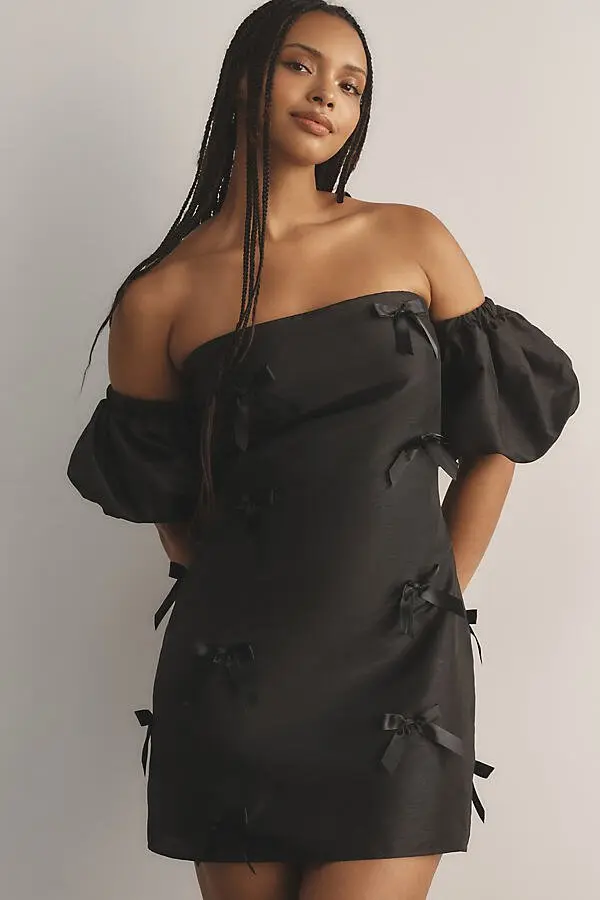 hutch bow mini dress Daniella Bow Back Mini Dress