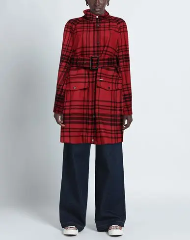 Woolrich Wool Tartan Wool Blend Coat