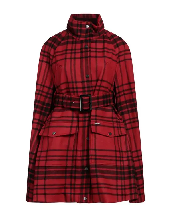 Woolrich Wool Tartan Wool Blend Coat