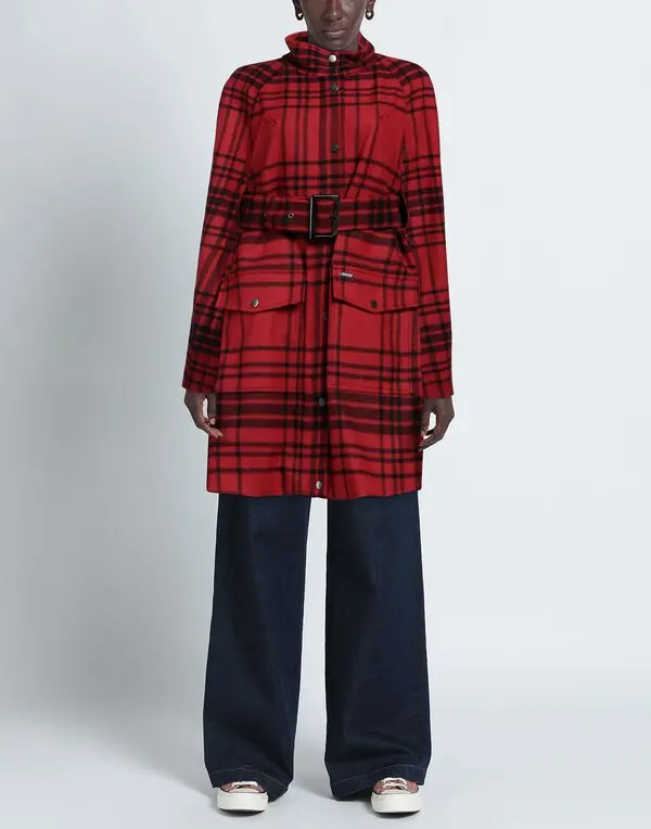 Woolrich Wool Tartan Wool Blend Coat