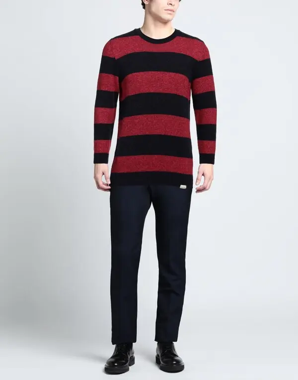 BROOKSFIELD Sweater In Virgin Wool And Polyamide - Blue