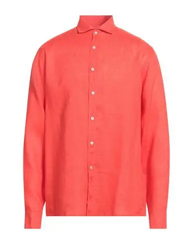 LIU •JO MAN Shirt Size Linen - Tomato Red