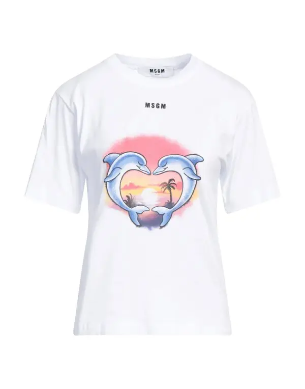 MSGM Logo-print T-shirt