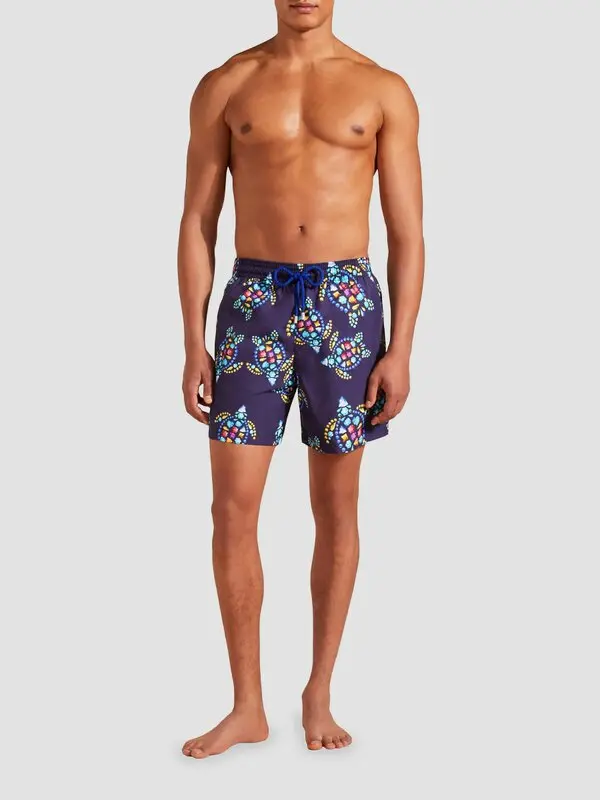 Vilebrequin Vendôme Turtles Cotton Swim Shorts