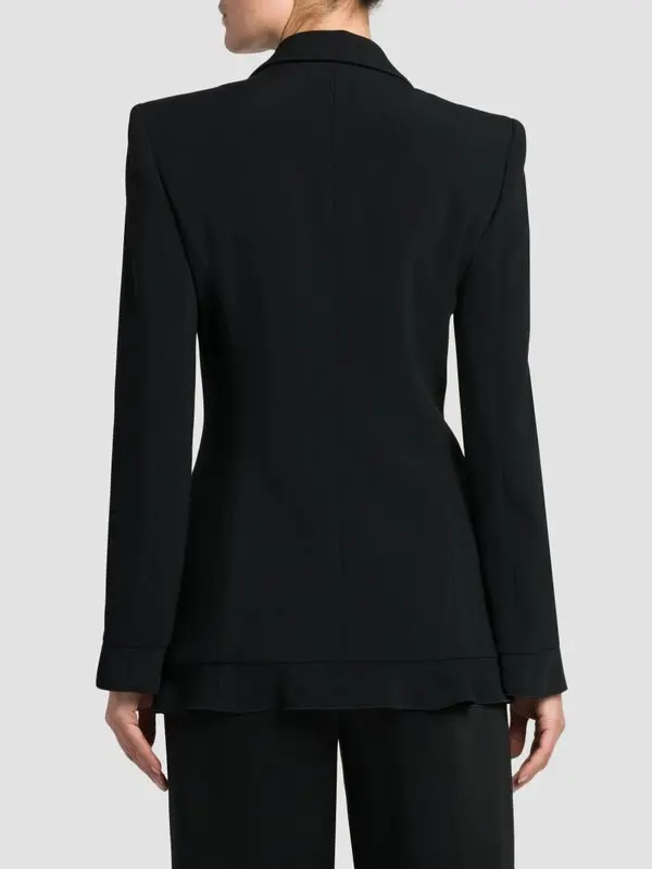 Giorgio Armani Cady One-button Jacket - Black