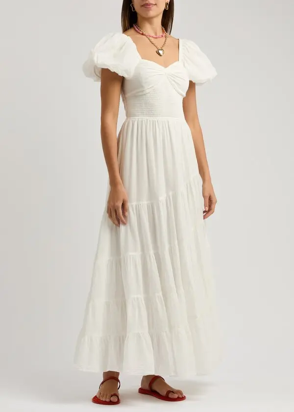 Free People Sundrenched Cotton Maxi Dress