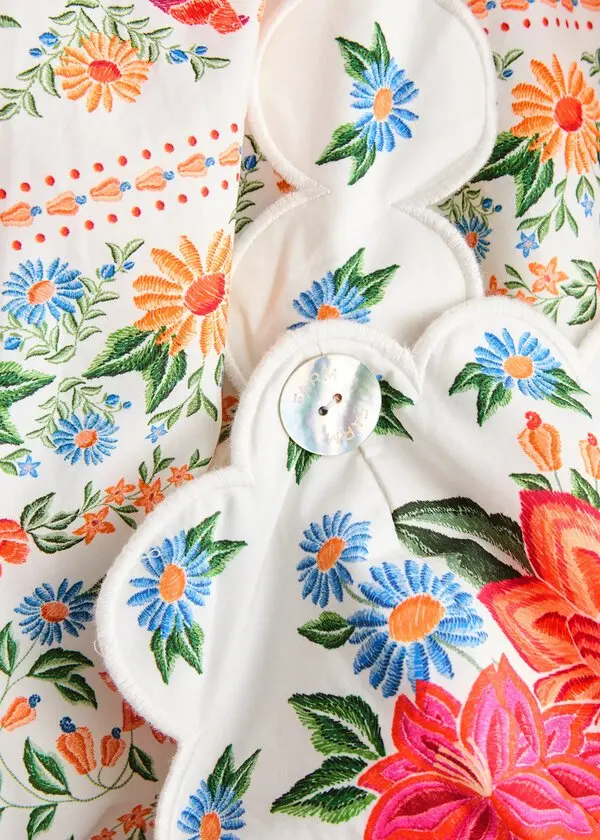 farm rio bloom garden midi dress Green Flowering Garden Tree Sleveeless Midi Dress