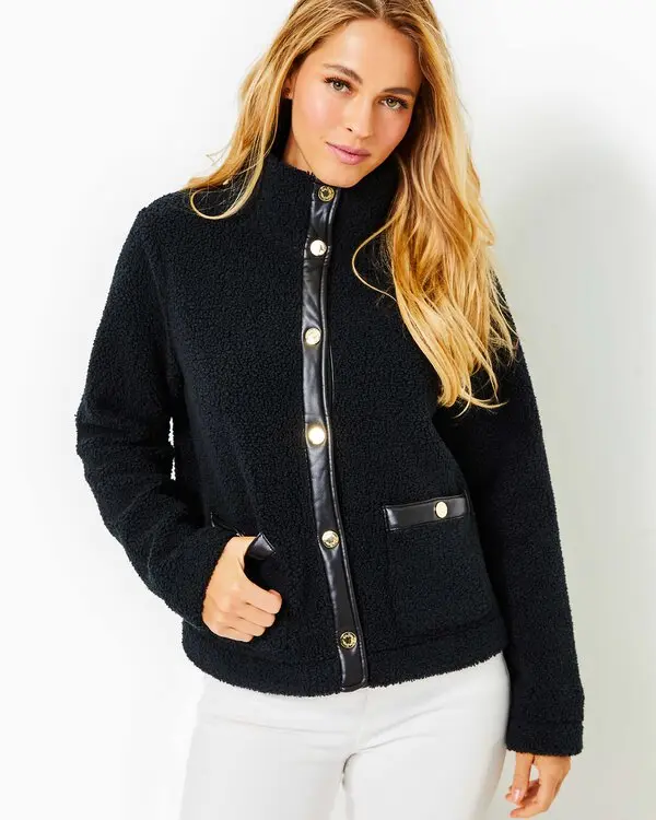 LILLY PULITZER Kamey Sherpa Jacket