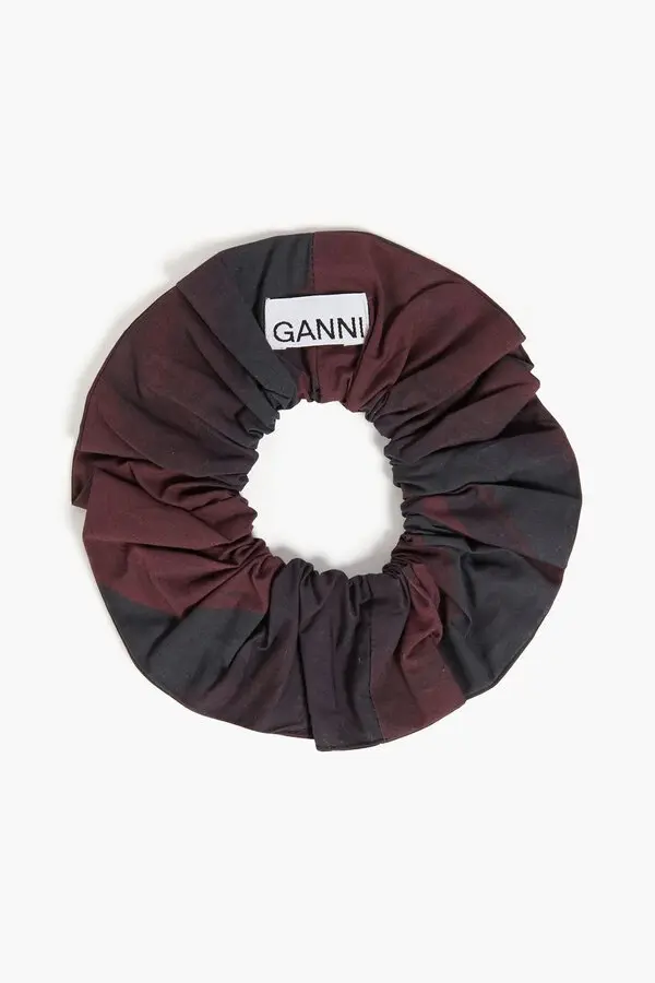 GANNI Printed Organic Cottonpoplin Hair Tie