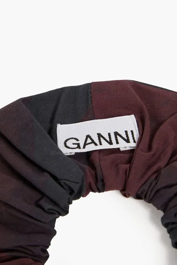 GANNI Printed Organic Cottonpoplin Hair Tie