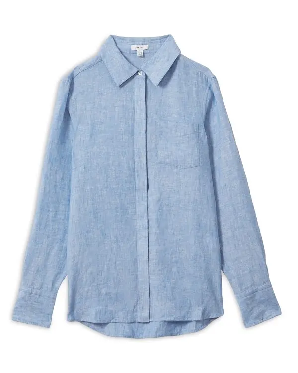 REISS Belle Linen Shirt