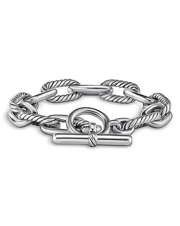 David Yurman Dy Madison Chain Toggle Bracelet - Silver