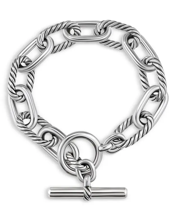 David Yurman Dy Madison Chain Toggle Bracelet - Silver