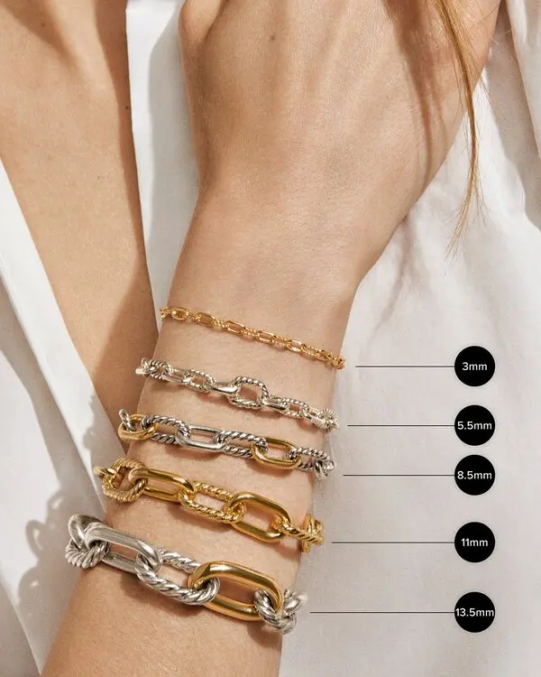 David Yurman Dy Madison Chain Toggle Bracelet - Silver