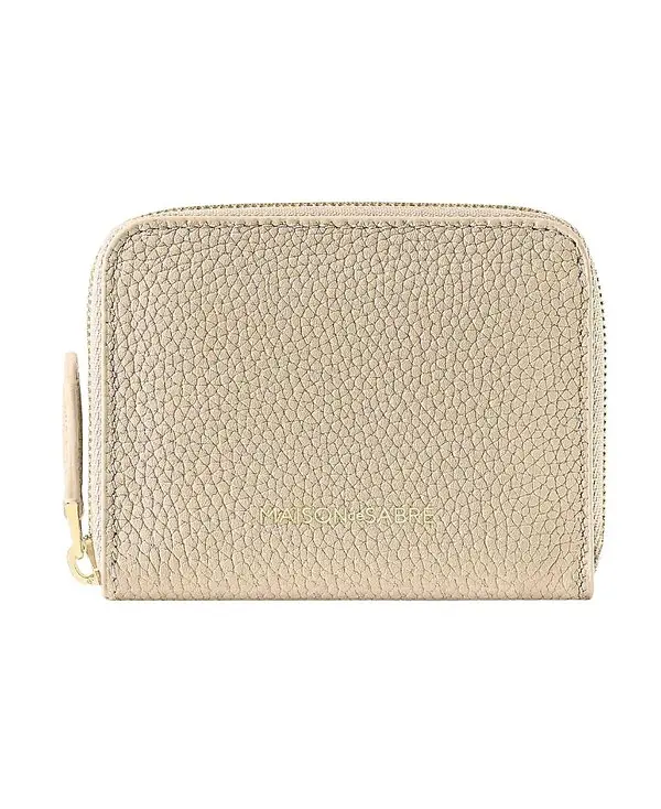 MAISON DE SABRE Small Leather Zip Wallet - Saharan Nude