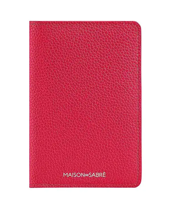 MAISON DE SABRE Leather Passport Holder - Shibuya Fuchsia