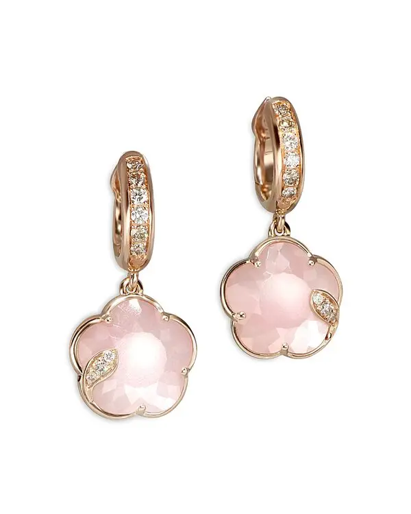 Pasquale Bruni Petit Joli Lunaire Earrings With Diamonds - Pink