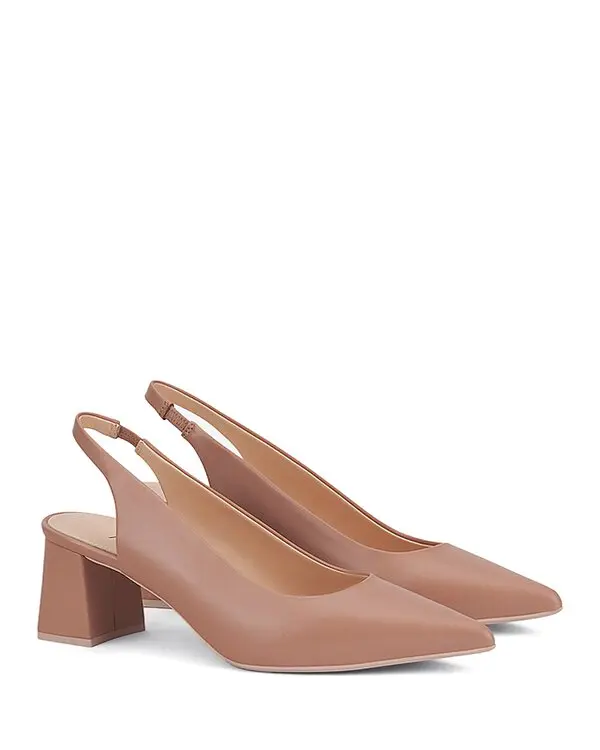 Agl Dodi Pointed Toe Slingback Pumps - Tanny