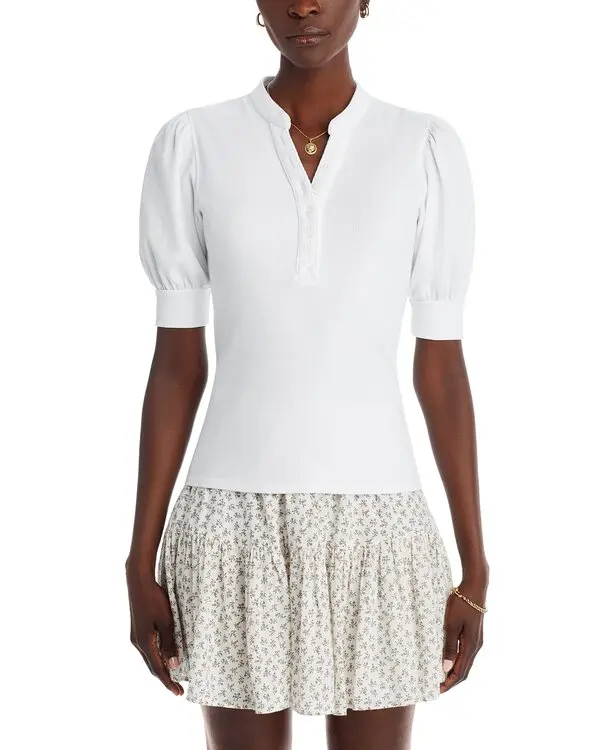 Rails Jewel Top - White Ribbed
