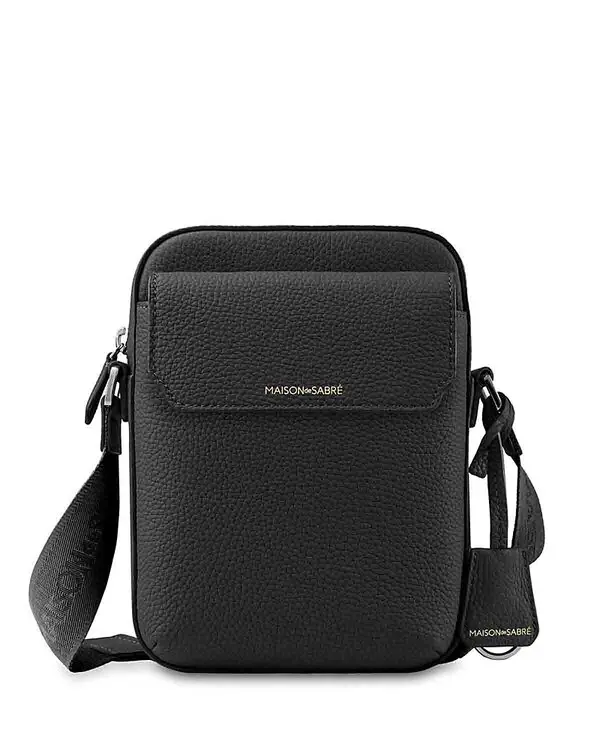 MAISON DE SABRE Small Messenger Bag - Black Caviar