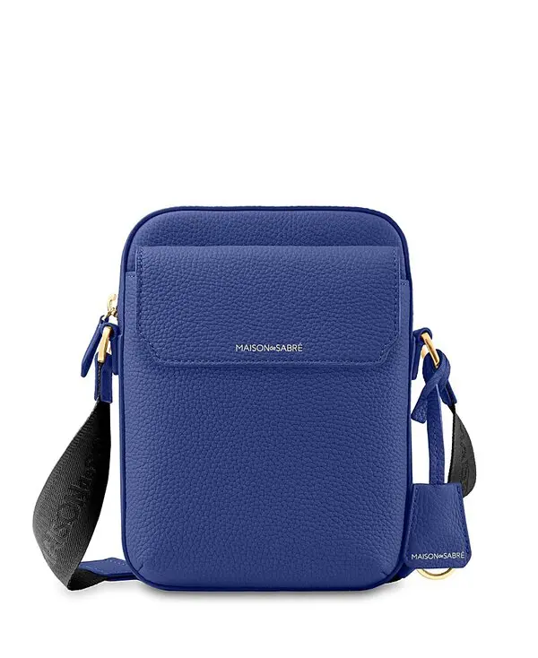 MAISON DE SABRE Small Leather Messenger Bag - Lapis Blue