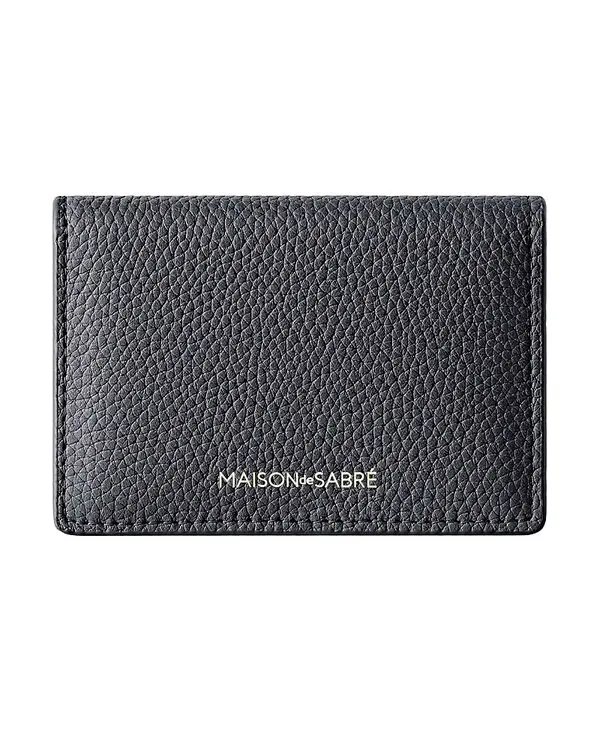 MAISON DE SABRE Leather Card Case - Graphite Grey