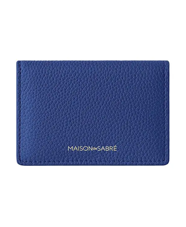 MAISON DE SABRE Leather Card Case - Lapis Blue