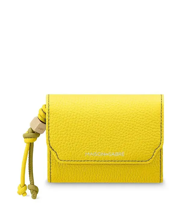 MAISON DE SABRE Leather Trifold Wallet - Daisy Martini