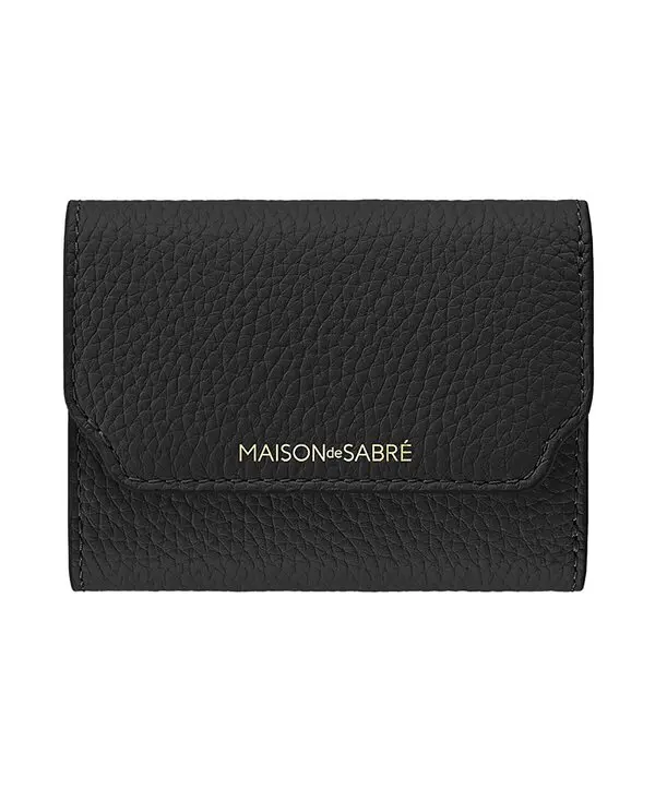 MAISON DE SABRE Leather Trifold Wallet - Rouge Noir